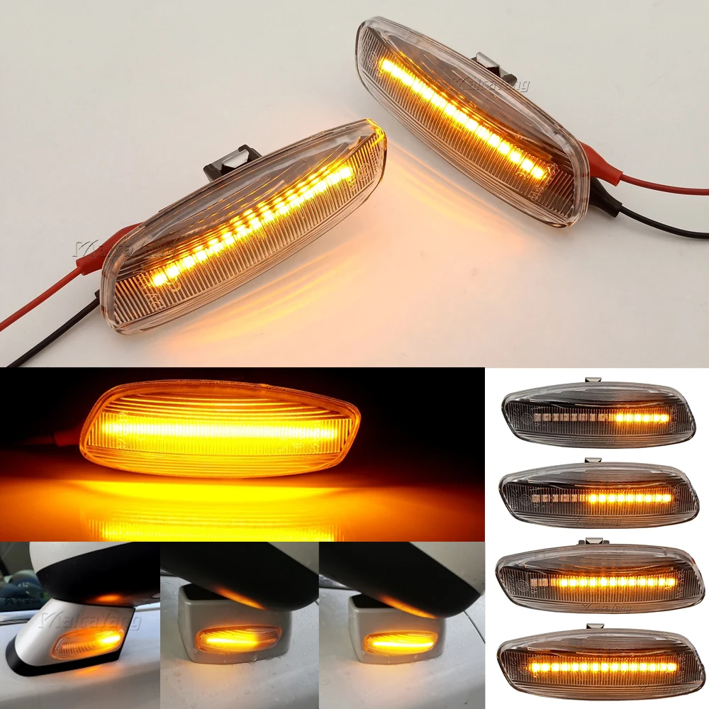 Dynamic-LED-Side-Marker-Light-Signal-Blinker-for-Citroen-C4-Picasso-C3 ...