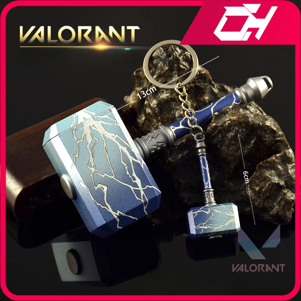13cm Valorant Melee Weapon Smite Hammer Game Periphery Metal Weapon ...