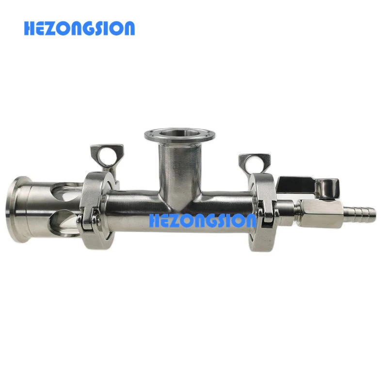 Mini เบียร์ออกซิเจนอุปกรณ์1.5 "Tri Clamp สแตนเลส Inline Aeration ...