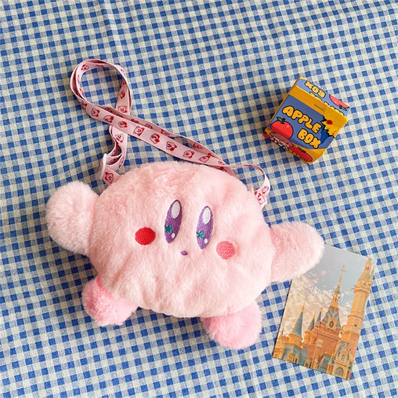 2023 Star Kirby Backpack Children Kawaii Pink Kirby Plush Bags Girls ...