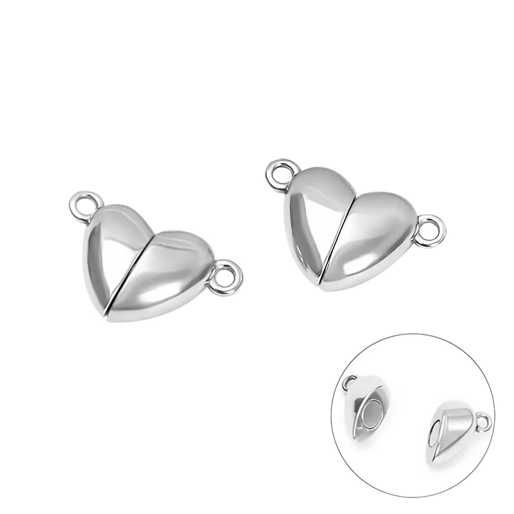 5Pairs-Love-Heart-Magnetic-Connected-Clasps-Metal-Magnet-Charms-End ...
