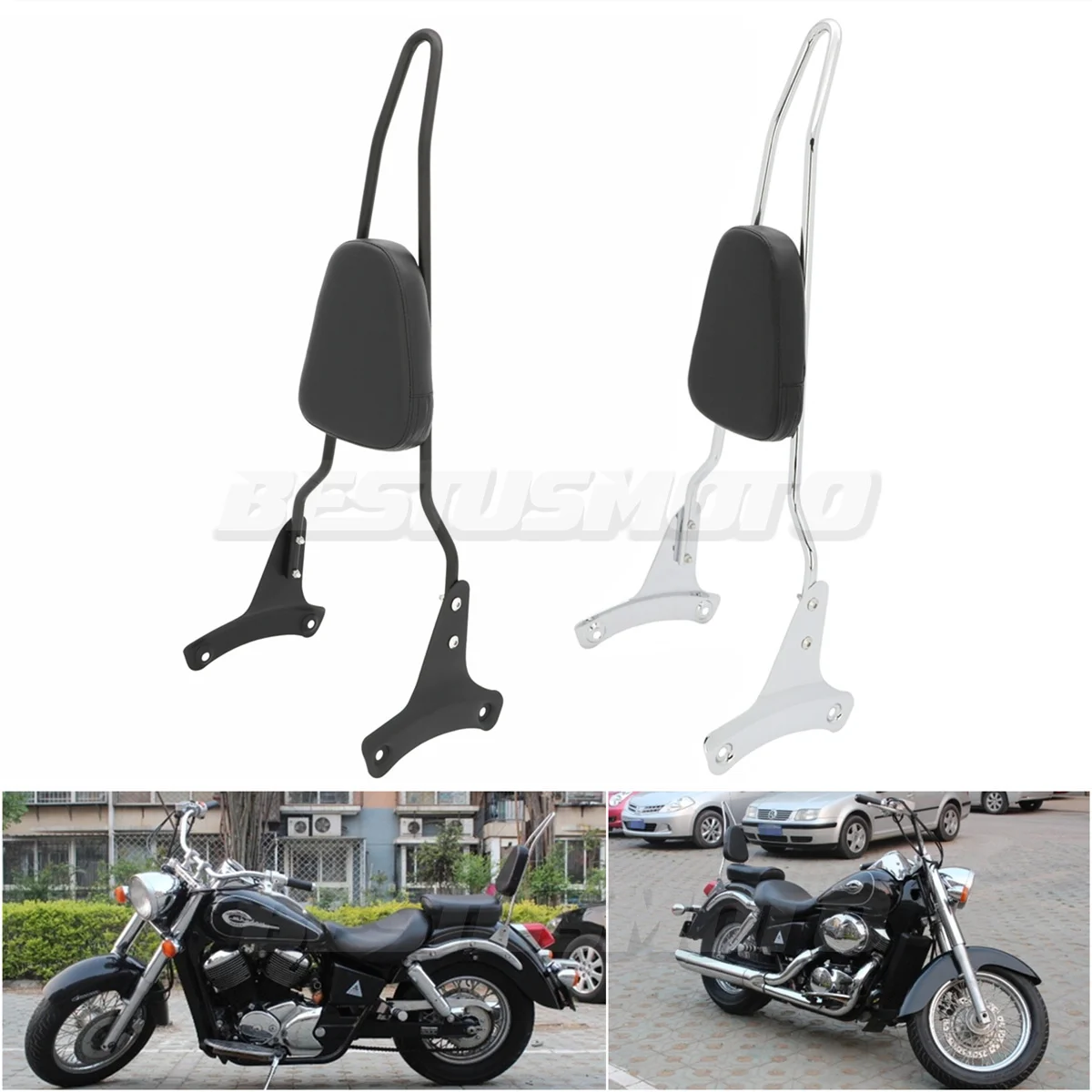 Honda Shadow Motorcycle Backrest | Honda 750 Shadow Ace 1998 - Covers ...