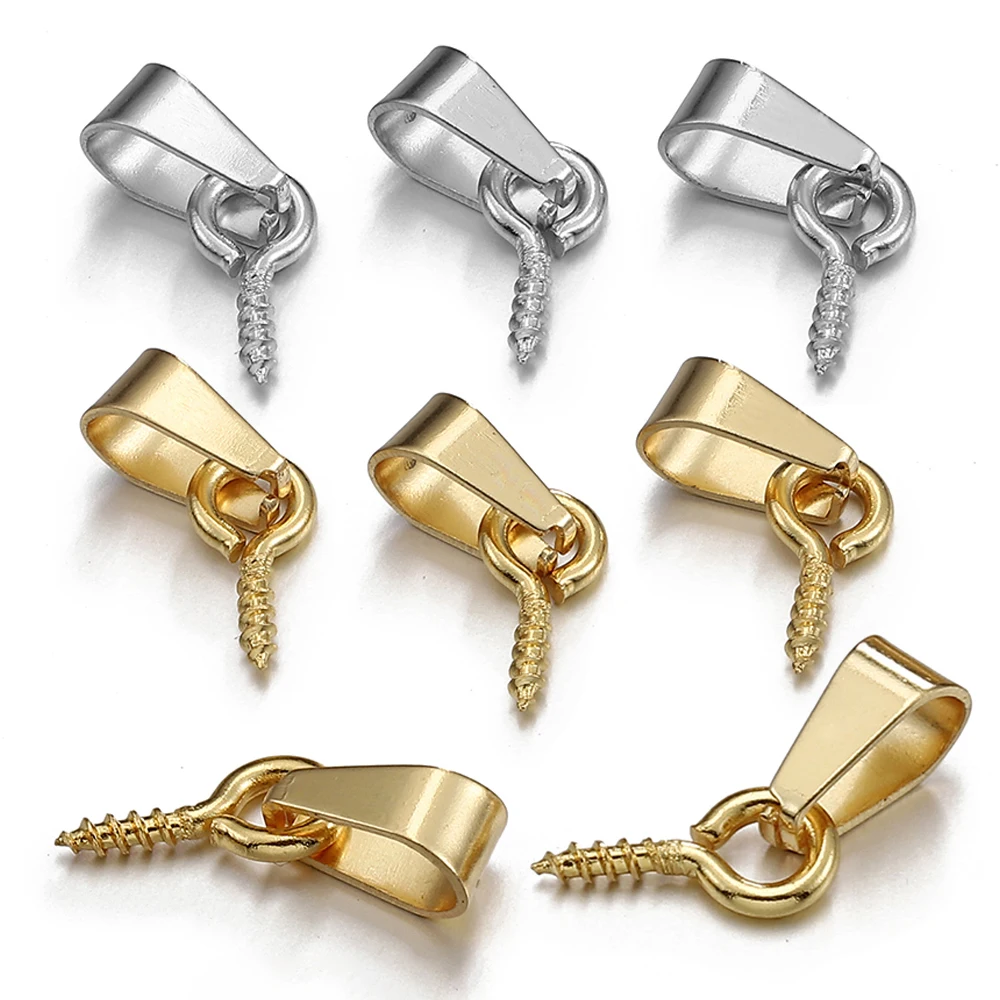 20pcs-Stainless-Steel-Screw-Eye-Pins-Bail-Top-Drilled-Beads-End-Pendant ...