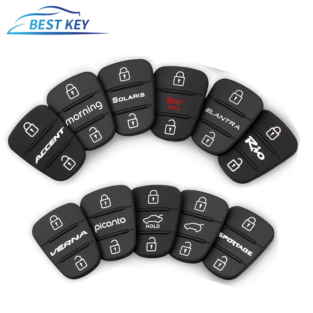 BEST KEY Car Key3 Button Rubber Pad For Hyundai l10 l20 l30 Picanto ...