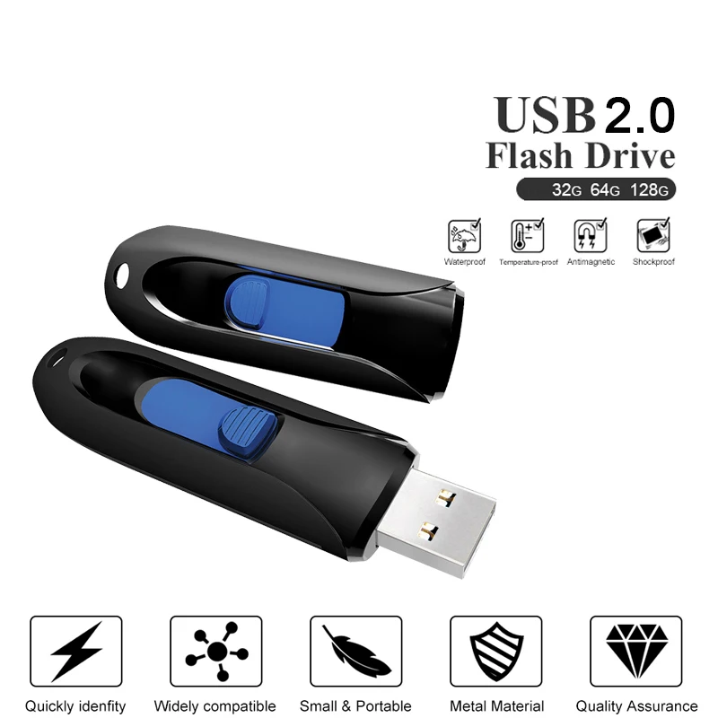 Usb-Flash-Drive-32gb-Usb-Memory-Stick-128gb-Waterproof-Pen-Drive-64GB-U ...