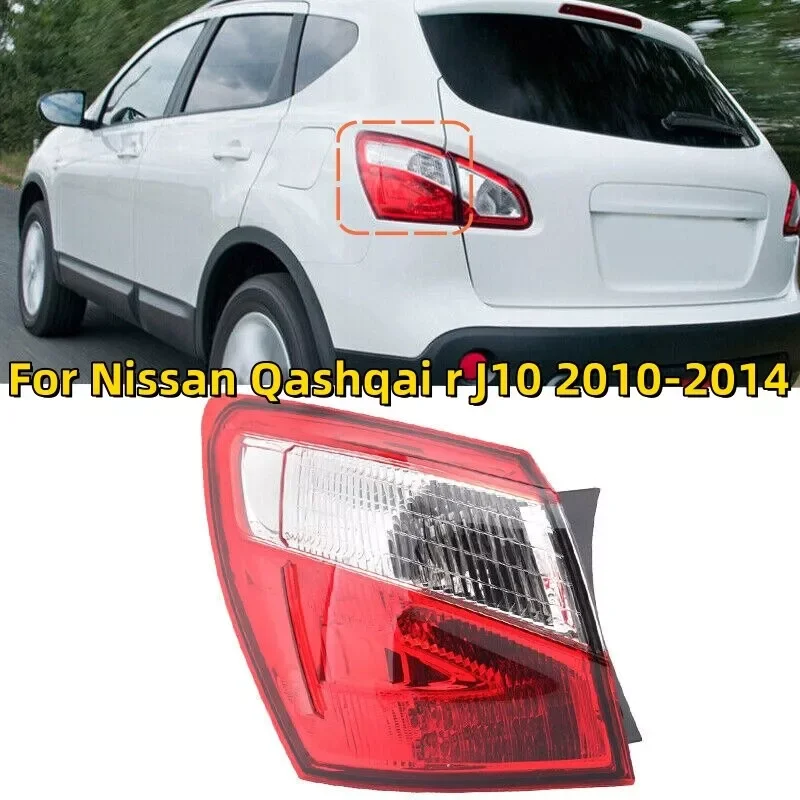 Car Outer Rear Tail Light For Nissan Qashqai 2008-2015 EU Version Rear ...