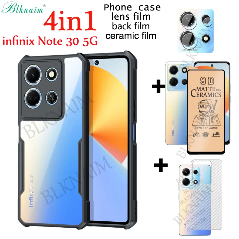 BLKNAIM-4-in-1-NEW-For-Infinix-Note-30-5G-Case-Mobile-Phone-case-Matte ...