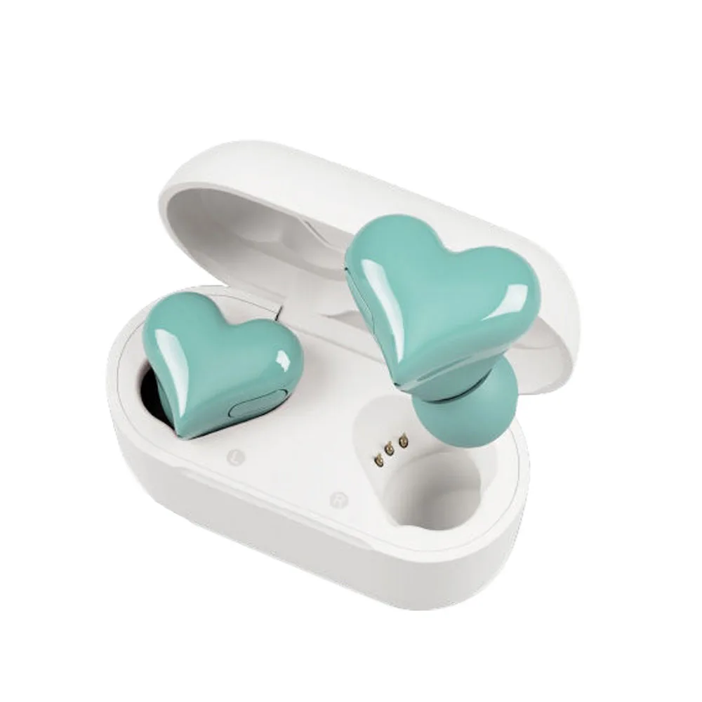 New-lovely-Wireless-Bluetooth-Headphones-Heart-Shaped-Earphones-woman ...