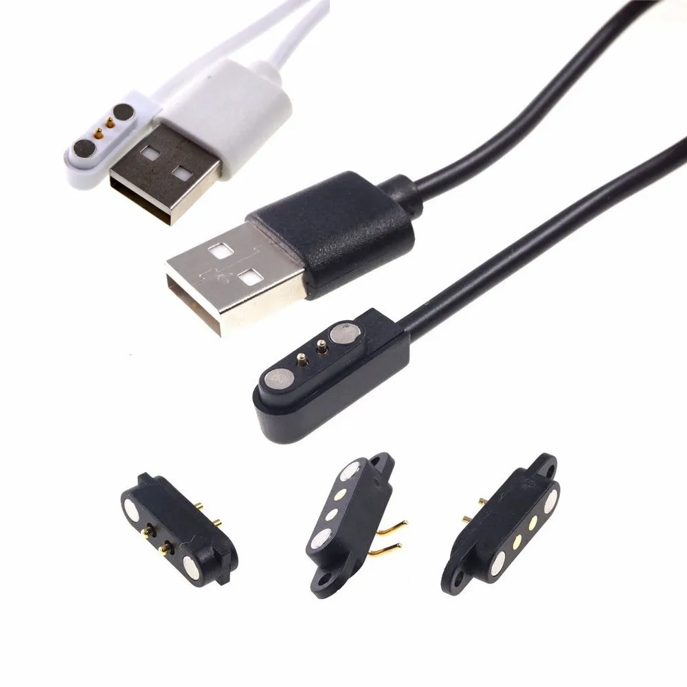 Rtlecs Smart Watch Magnetic Usb Charging Cable Pogo Pin Connector 2 ...