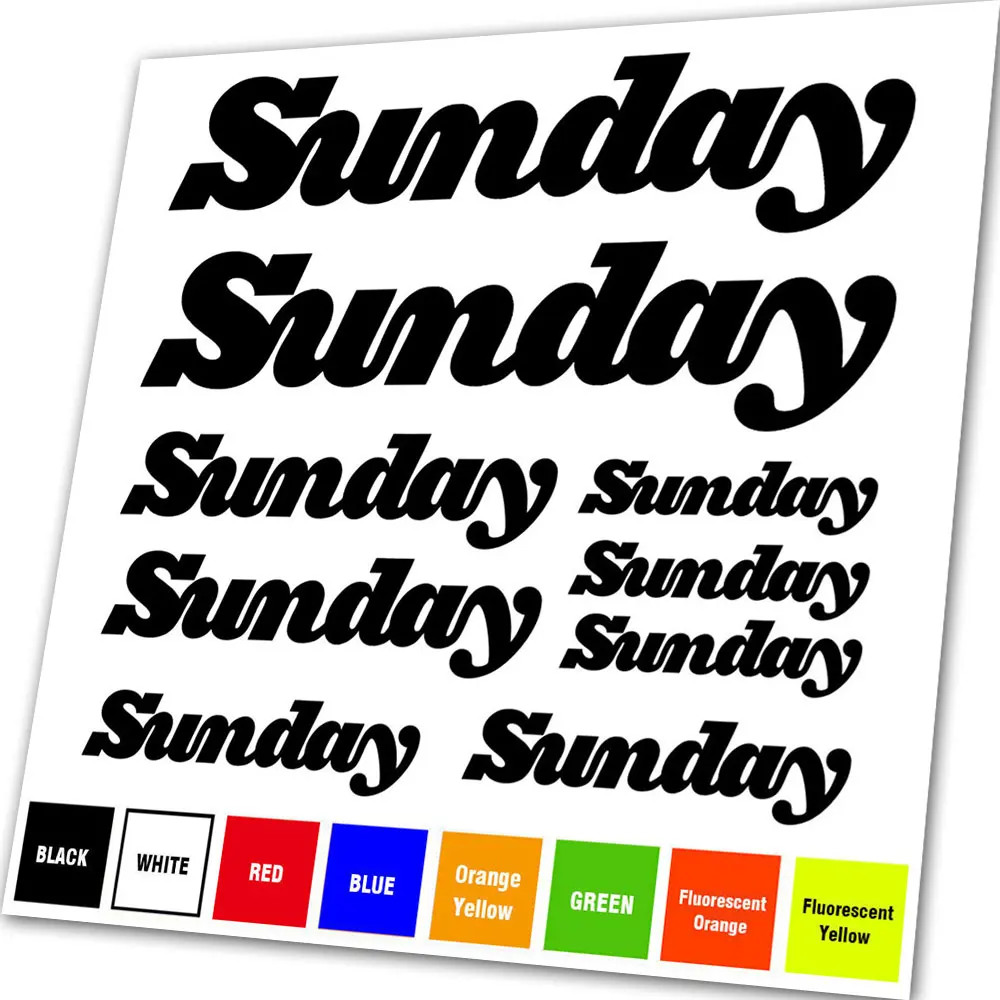 For-SUNDAY-BIKES-BMX-Cycling-Bicycle-Frame-Vinyl-Decals-Stickers-Street ...