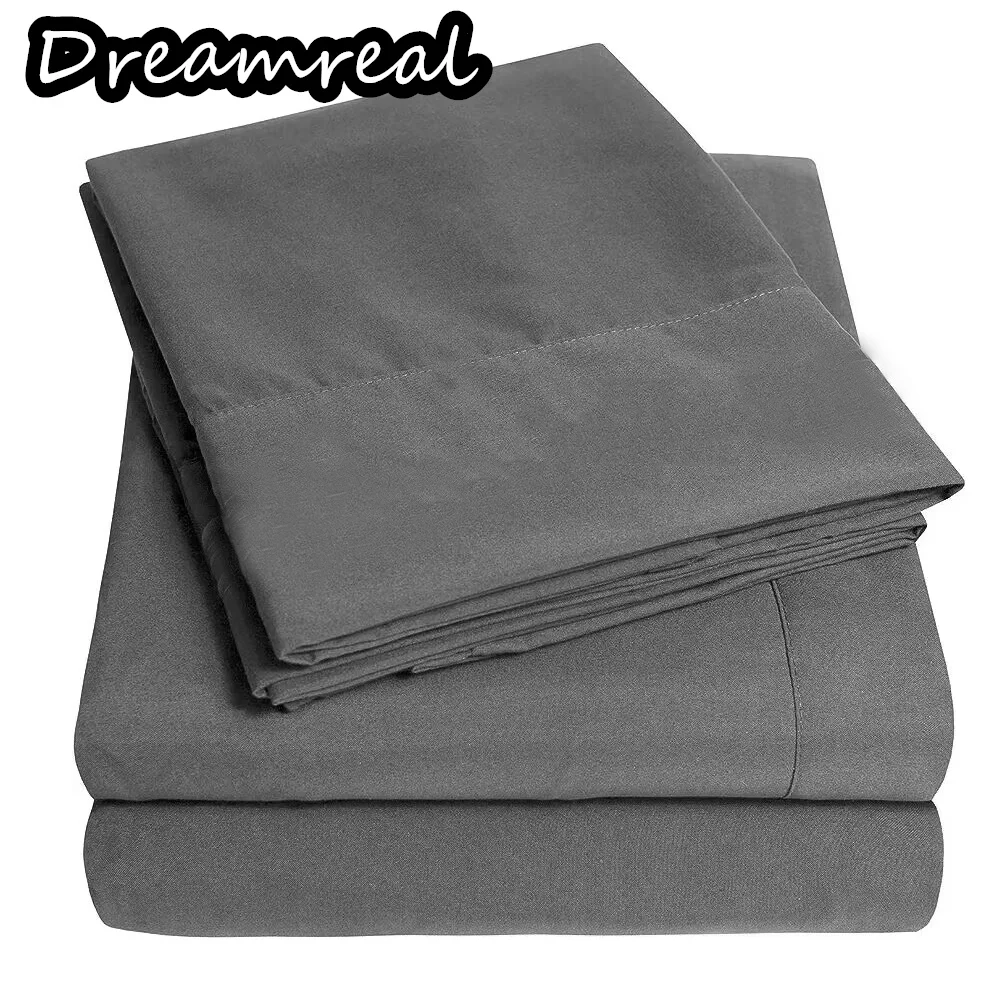 Dreamreal-1000TC-Egyptian-Cotton-Bed-Sheet-Set-Luxury-Hotel-Fitted-Bedsheet-Flat-Sheets ...