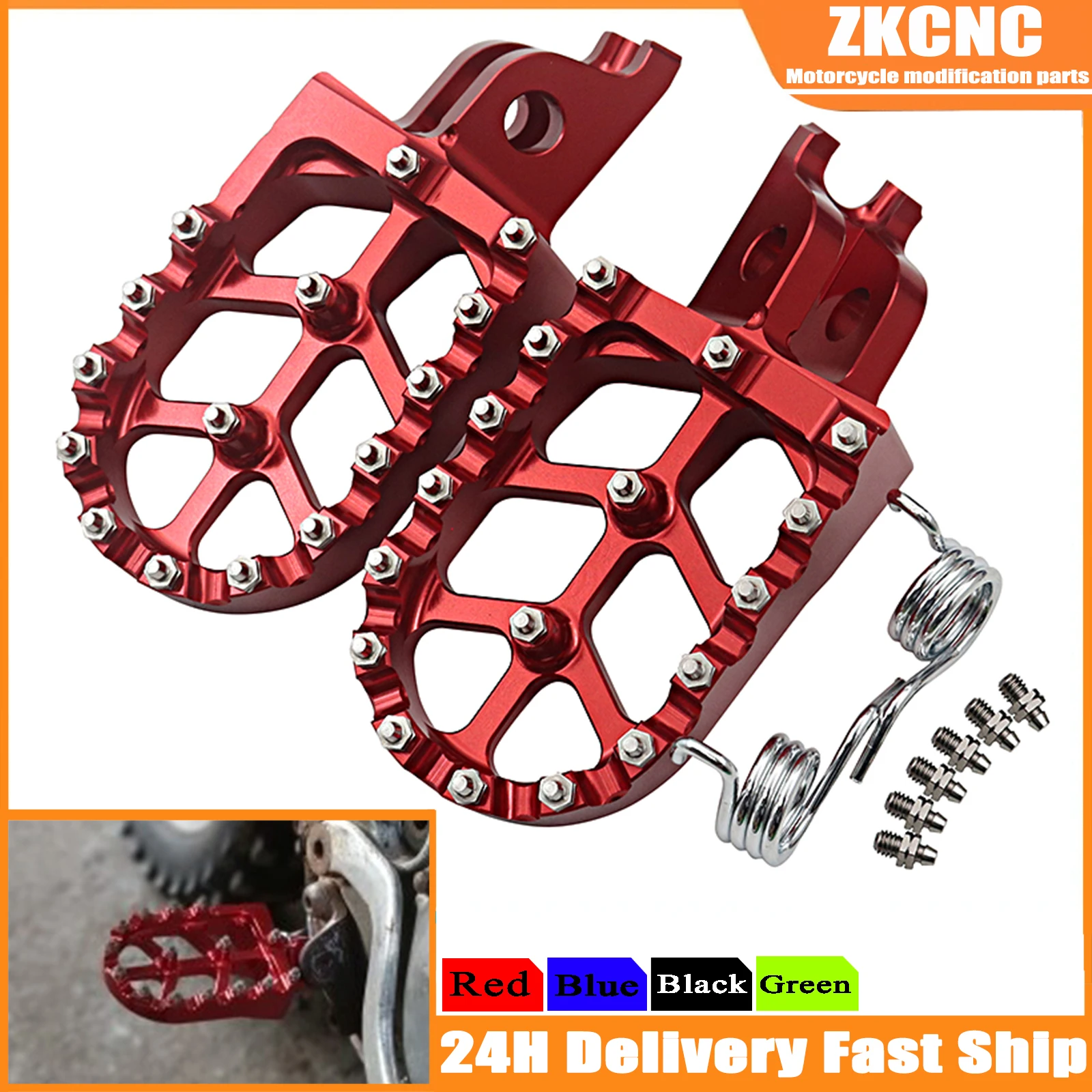 Motorcycle-CNC-Foot-Pegs-Rests-Pedals-Footpegs-For-Honda-CRF-150R-250X ...