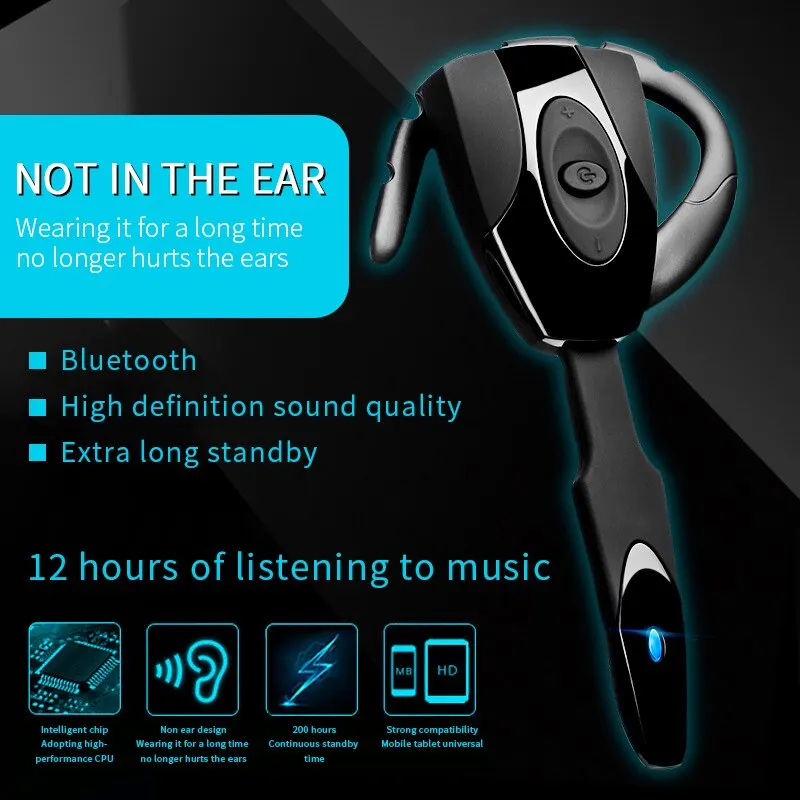 Bluetooth-5-0-Ear-for-PS3-Bluetooth-Headset-Wireless-Handsfree-Single ...