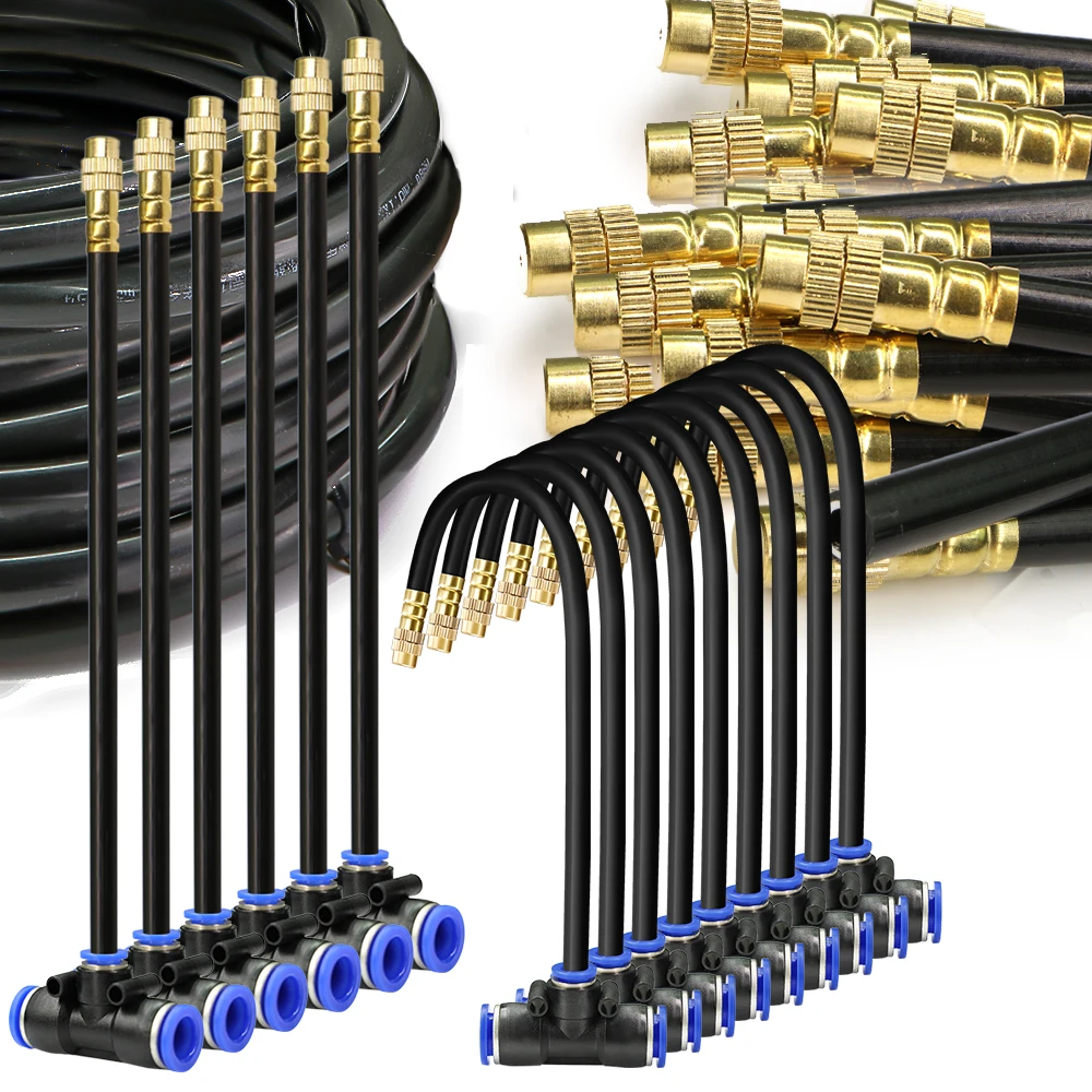 20-30-50cm-8mm-360-Free-bend-Brass-Misting-Nozzles-Cooling-Supplies ...