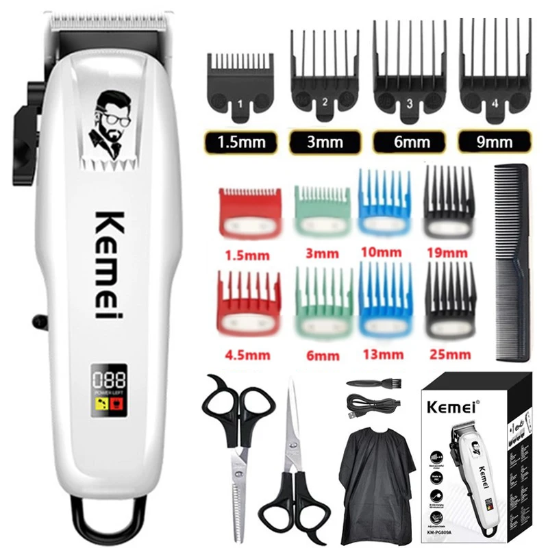 Electric-Hair-Clipper-Hair-Cutting-maching-Wireless-Trimmer-Men ...