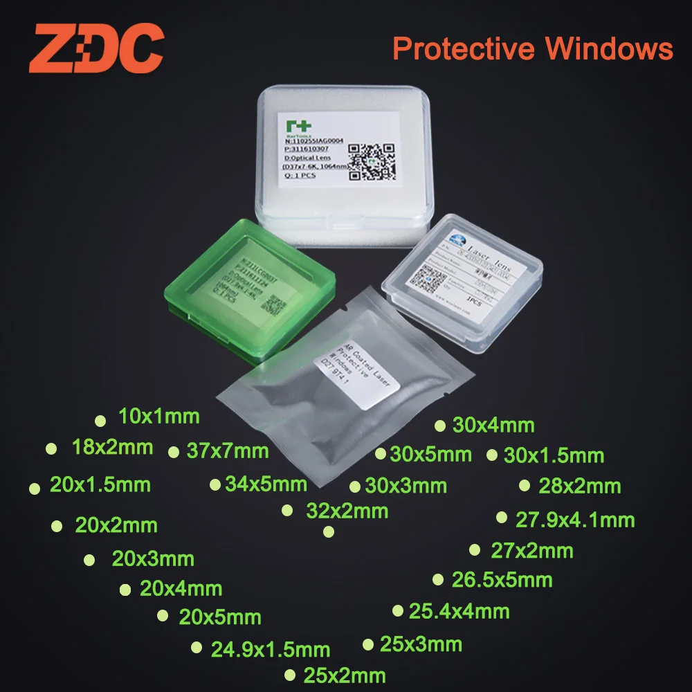 Fiber Laser Protection Window Lens Protective Windows Dia18/20/24.9/27 ...