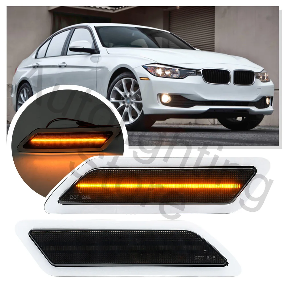 2X LED Side Marker reflecter light for BMW 3 Series F30 F31 LCI 2012 ...