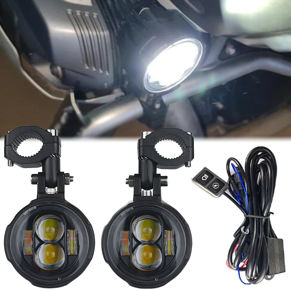 100W Motorcycle LED Light Headlight Motorcycle Fog Lights Led Auxiliary ...