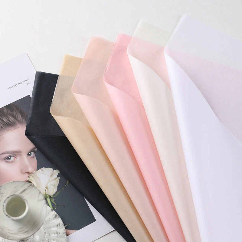 10Pcs 50*66cm Tissue Paper Flower Bouquet Wrapping Paper For Florist ...