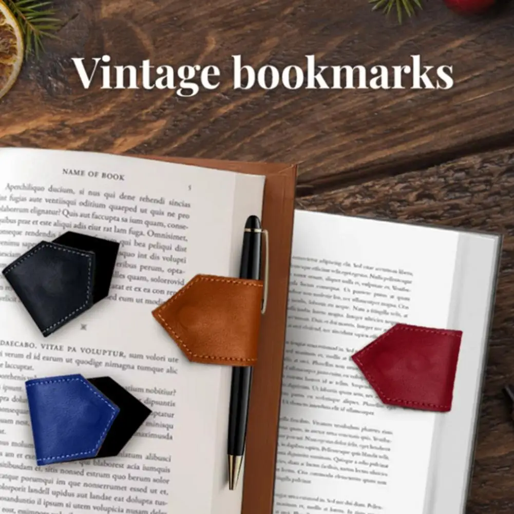 Leather-Magnetic-Bookmarks-Personalized-Vintage-Waterproof-Book-Page ...