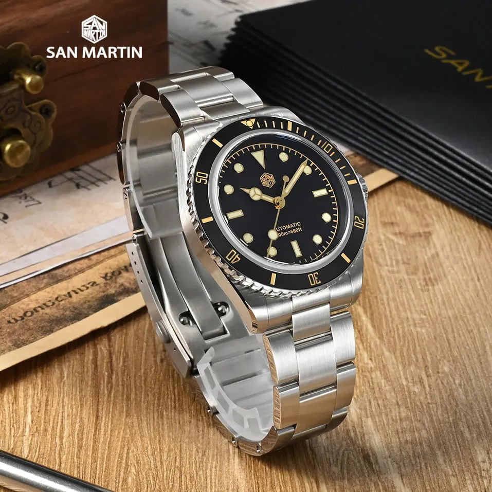 San Martin PT5000 Diving Watch Bracelet Accessories Men's Watch 6200 ...