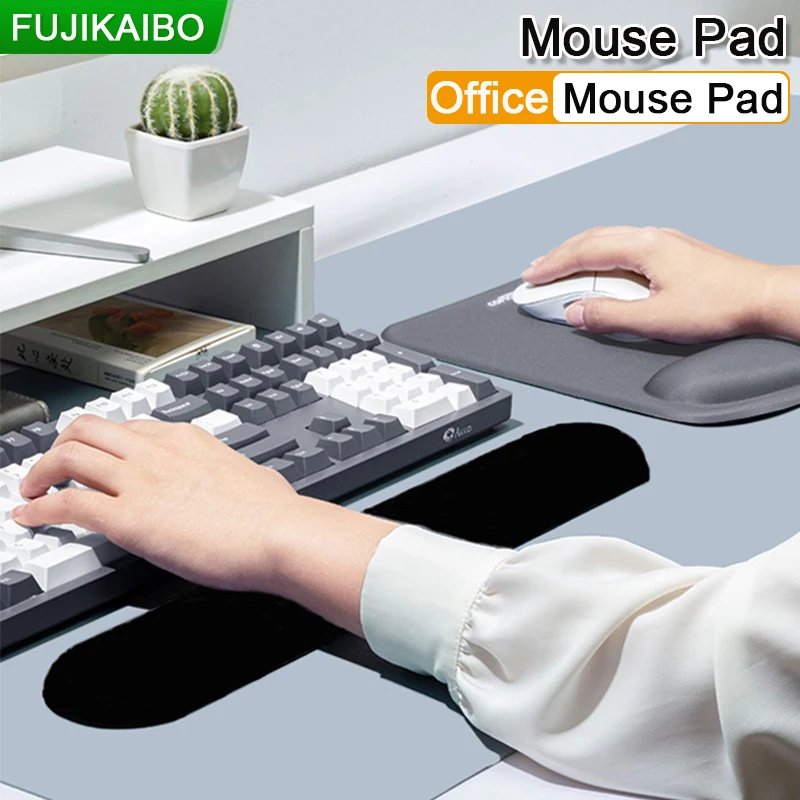 Memory-Foam-Anti-slip-Mouse-Pad-Wrist-Support-Keyboard-Wrist-Rest ...