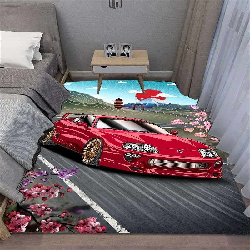 Classic-Jdm-Car-Carpets-Living-Room-Bedroom-Racing-Cherry-Blossom ...