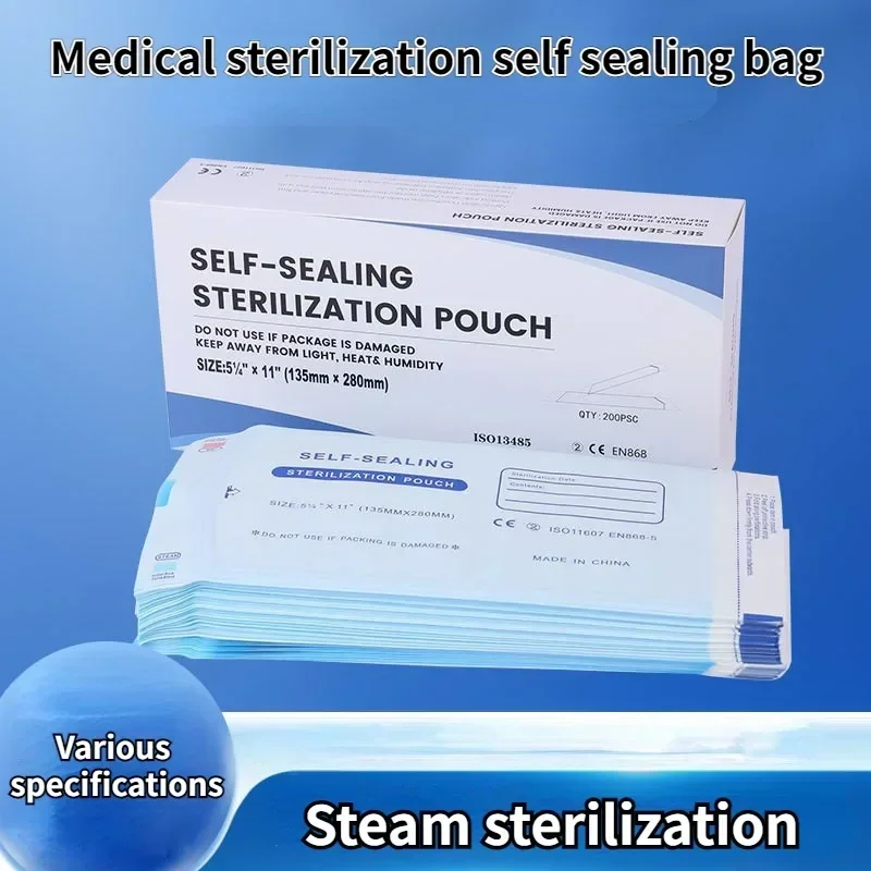 200pcs-Dental-Self-Sealing-Sterilization-Disinfection-Pouch-Syringe ...