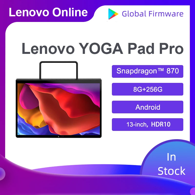 New-Product-Lenovo-Yoga-Pad-Pro-Tablet-PC-Snapdragon-870-Octa-Core-8Gb ...