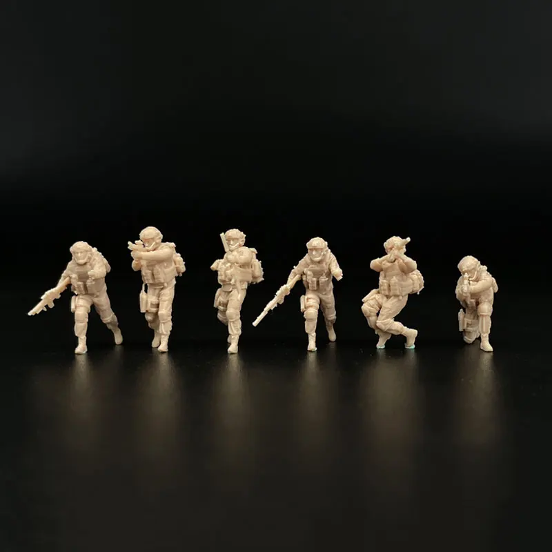 1-72-Scale-Modern-War-US-Navy-Seals-Im-Gefecht-Squad-6-Soldiers-Figures ...