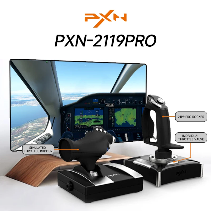 PXN-2119-PRO-Symulator-lotu-Gamepad-Kontroler-wibracji-Joystick-do ...