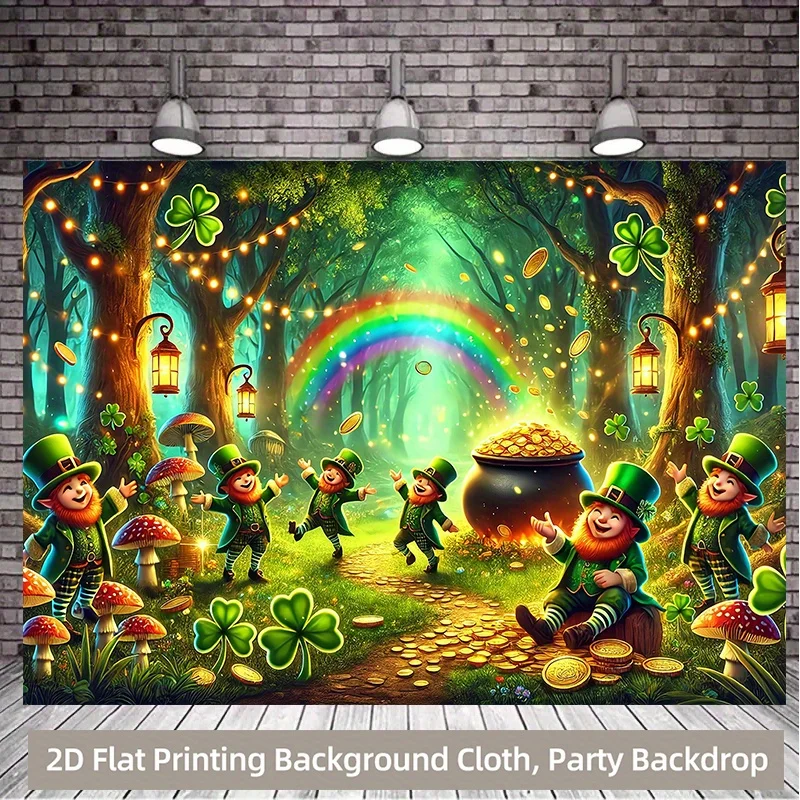 1Piece of Dwarf Celebrating Discovery of Rainbow Gold Coins Vibrant ...