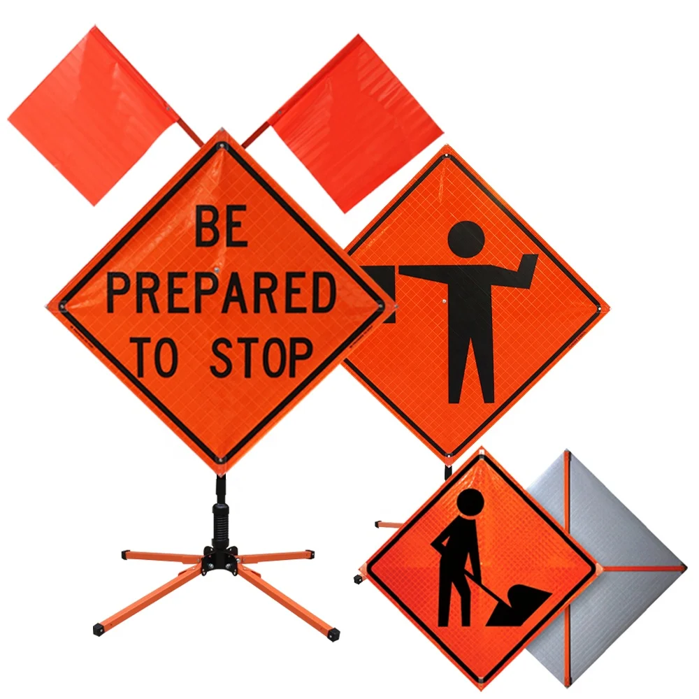 Manufacturer-Reflective-Roll-up-Construction-Signs-Road-Traffic-Safety ...