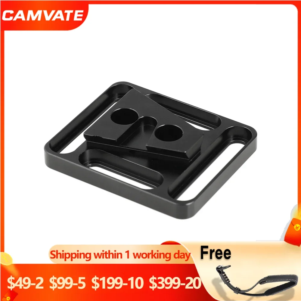 CAMVATE Quick Release V-Lock Wedge Mount Base Plate With 1/4"-20 ...