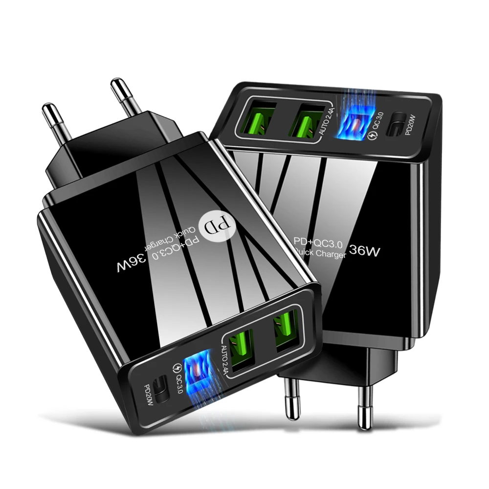 AC-DC-Phone-Charger-Adapter-36W-Quickly-Charging-PD-3-4-USB-5V-Source ...