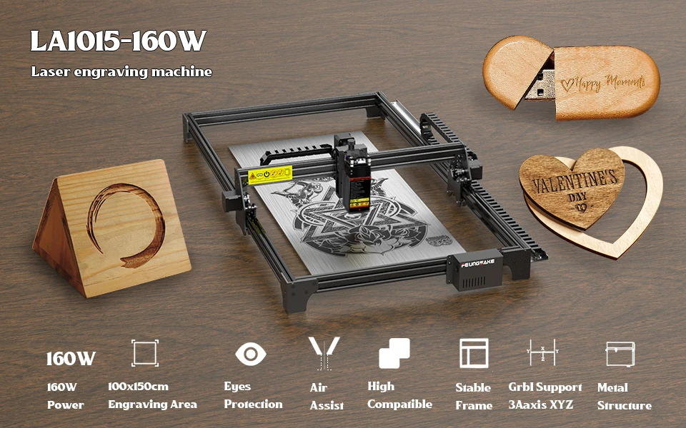 Cnc Laser Engraving Cutting Machine 160W Diy Wood Engraver And Cutter ...