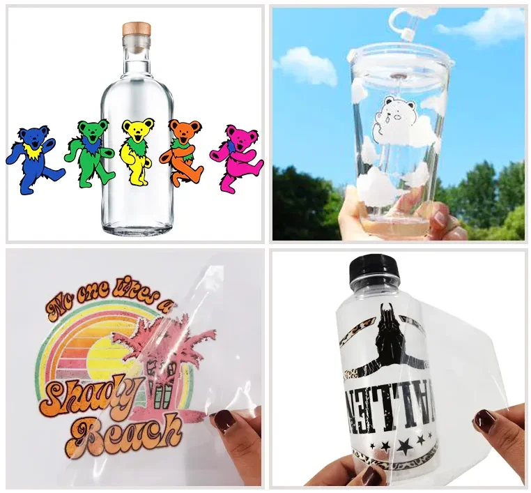 Outdoor waterproof stcker custom logo transfer label for cup mug phone deco