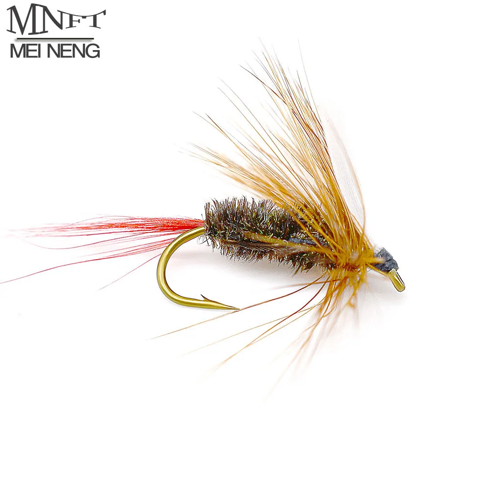 MNFT-10PCS-10-Red-Tail-May-Fly-Nymph-Pheasant-Herl-Winged-Trout-Perch ...