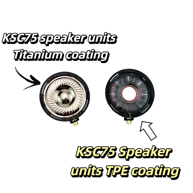 Farsoo KSC75 mmcx 스피커 유닛 KOOSSOO KSC75 스피커 용 DIY 교체 수리 부품 KSC35 PP ...