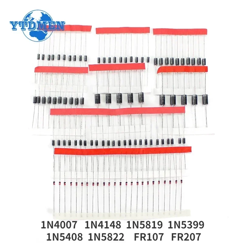 50-200pcs-Fast-Switching-Schottky-Diode-1N4007-1N4148-1N5819-1N5399 ...