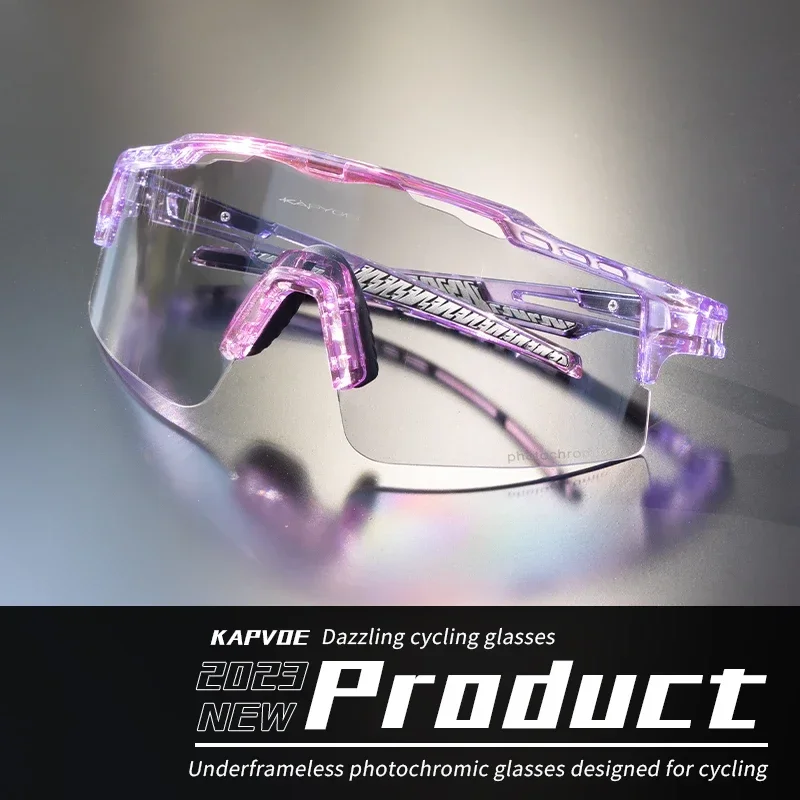 New Kapvoe Photochromic Cycling Glasses Sunglasses for Men Women Sport ...