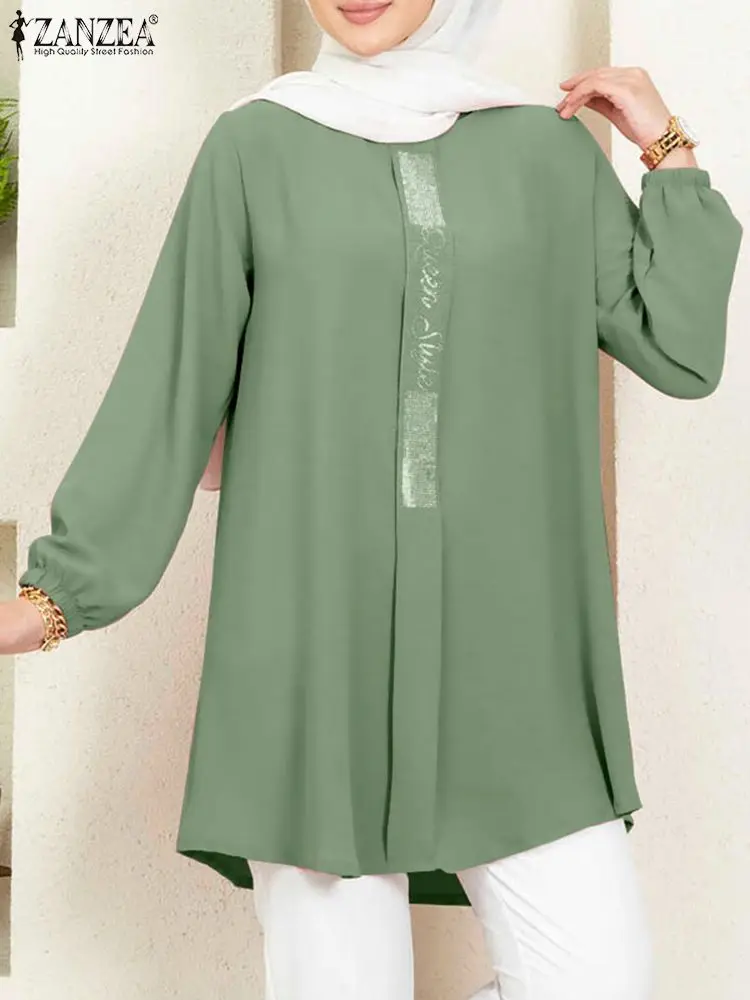 Autumn-Fashion-Sequins-Blouse-ZANZEA-Long-Sleeve-Muslim-Tops-For-Women ...