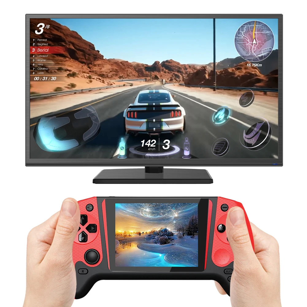Retro Handheld Game Console 3.5inch LCD Screen 1200mAh Gaming Console ...