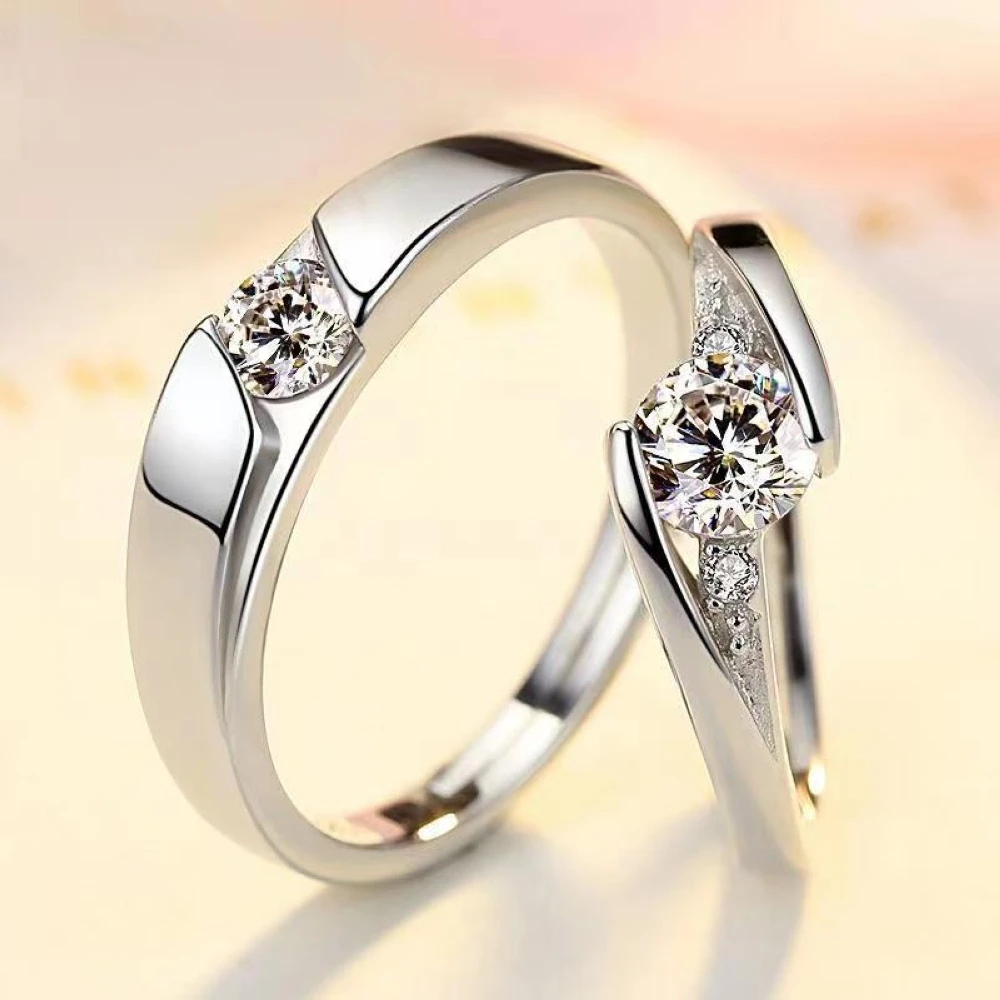 Platinum Diamond Couple Rings