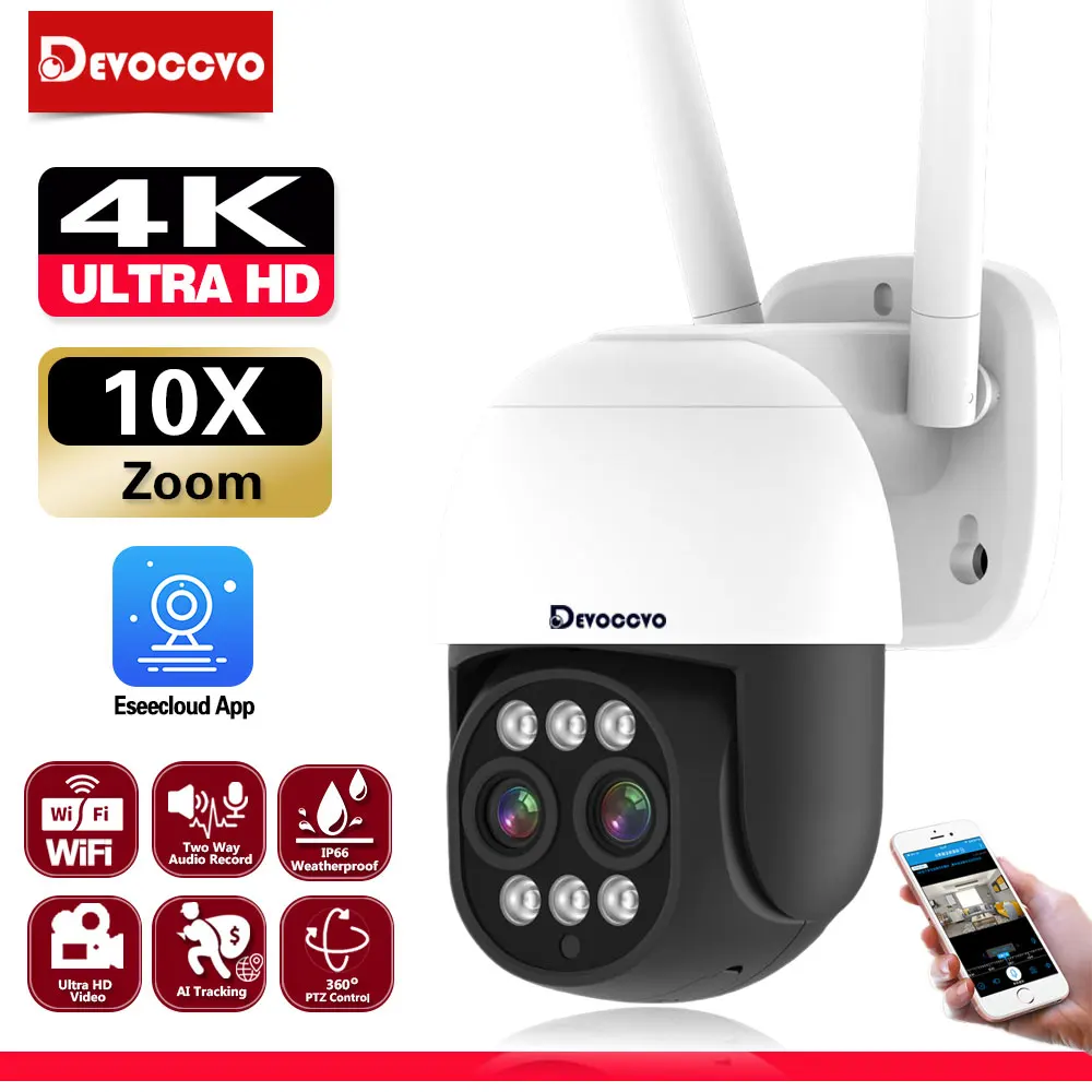8MP-4K-PTZ-IP-Camera-10x-Zoom-Dual-Lens-Auto-Tracking-CCTV-Wifi-Video ...