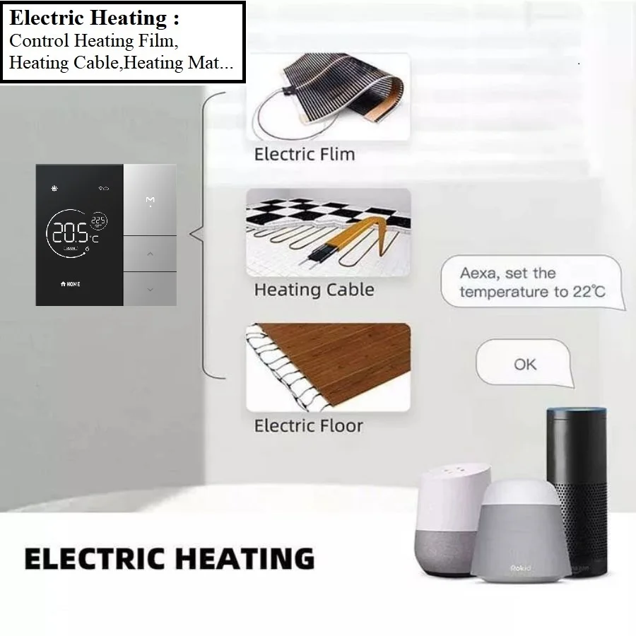 Hőmérséklet -Szabályozó Gázkazán Elektromos Víz Padlófűtés Alexa Google ...