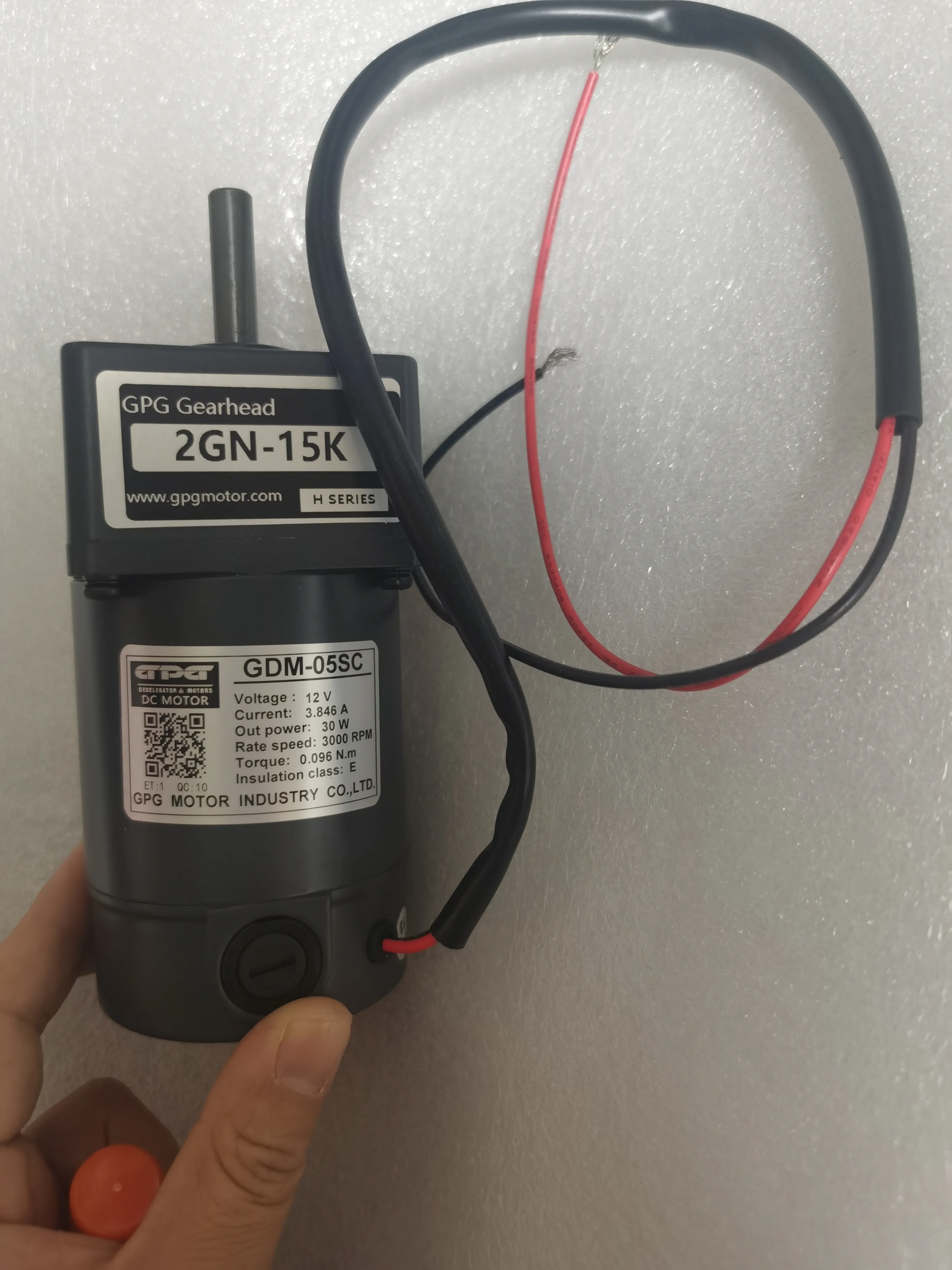GPG dc motor 2GN 15K 12v 30w 3000rpm GDM-05SC