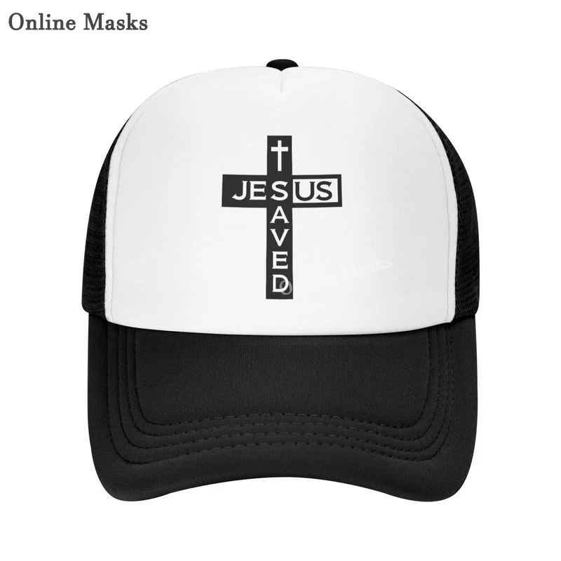 Men's Christian Jesus Cross Baseball Cap Adjustable Mesh Trucker Hat ...