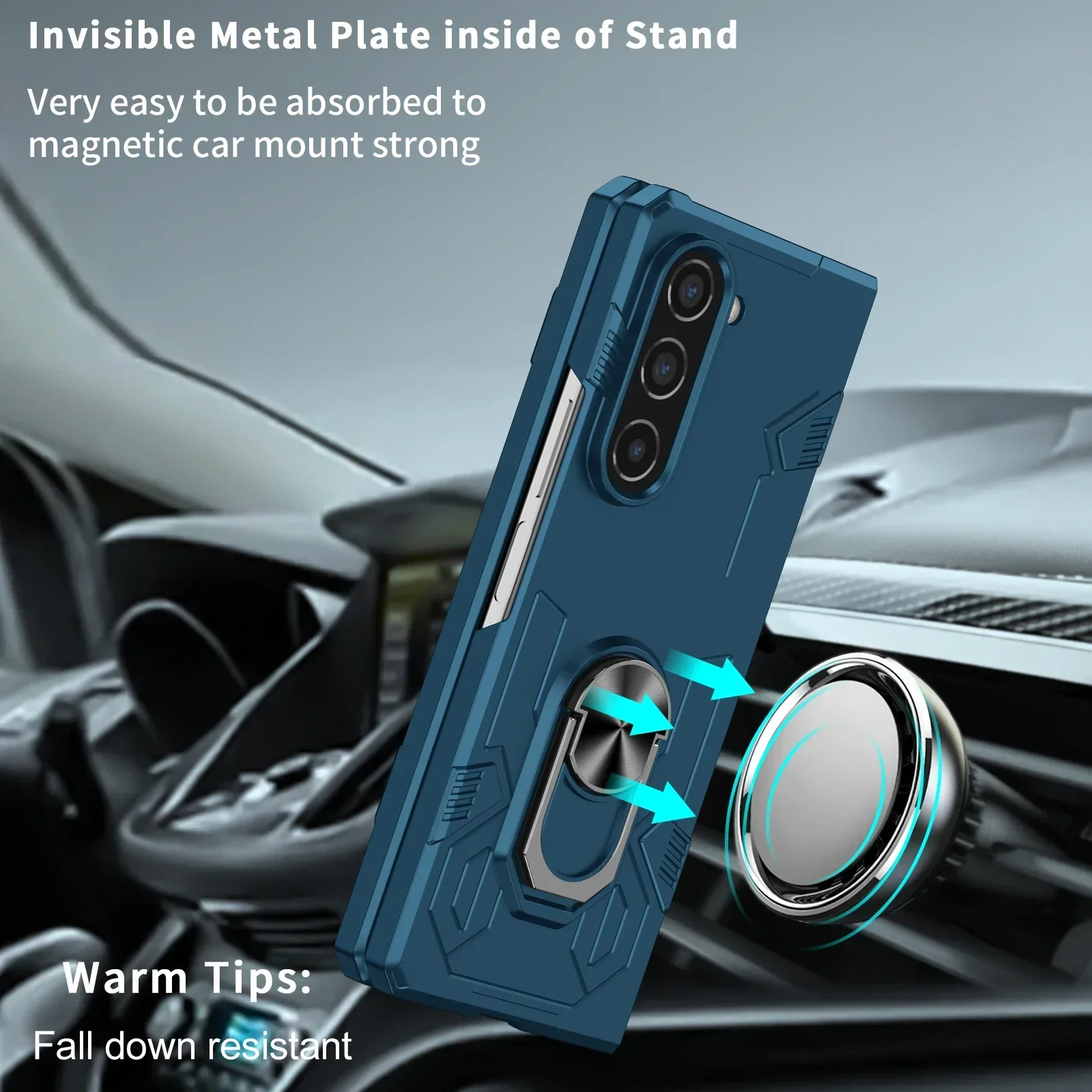 Shockproof-Armor-Car-Ring-Stand-Phone-Case-for-Samsung-Galaxy-Z-Fold ...
