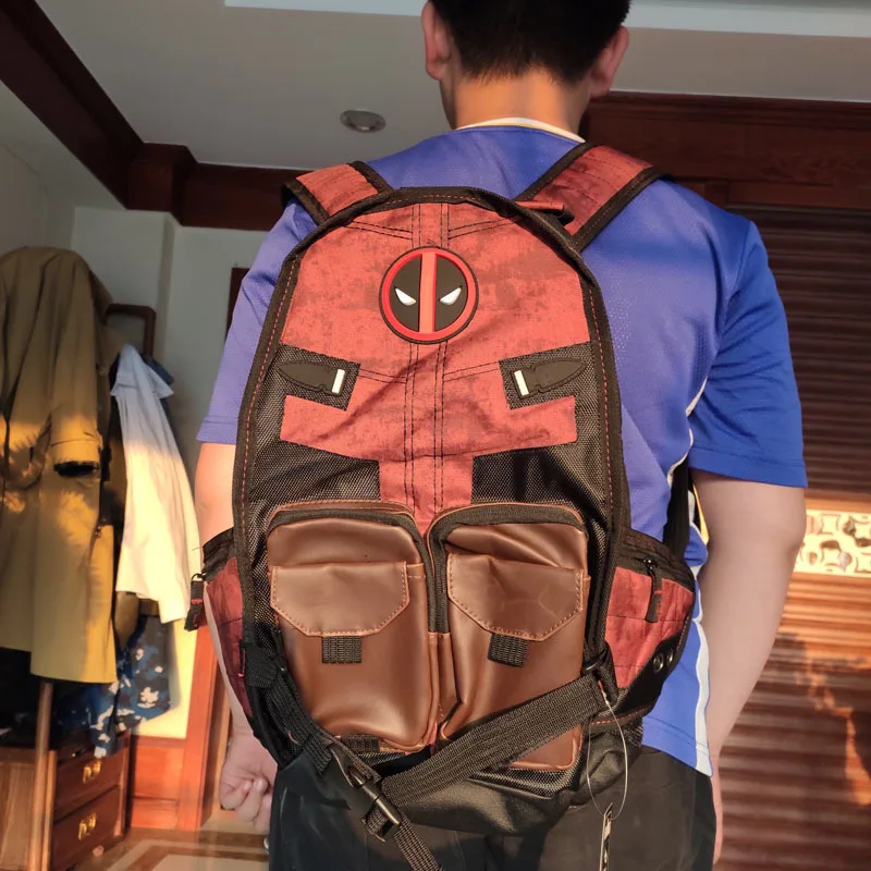 Marvel-Anime-Cartoon-Mochila-Vingadores-Deadpool-Capit-o-Am-rica-Ao-ar ...